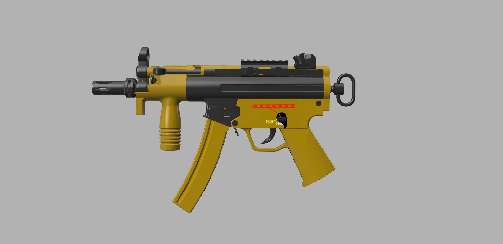 HK MP5K submachine gun toy(Source files provided) - Free 3D Print Model ...