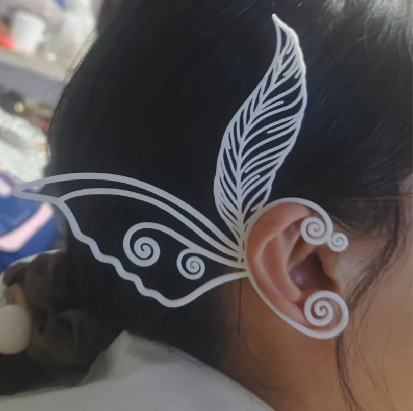 Feather + Butterfly Wing Earrings by user_3786806286 - MakerWorld