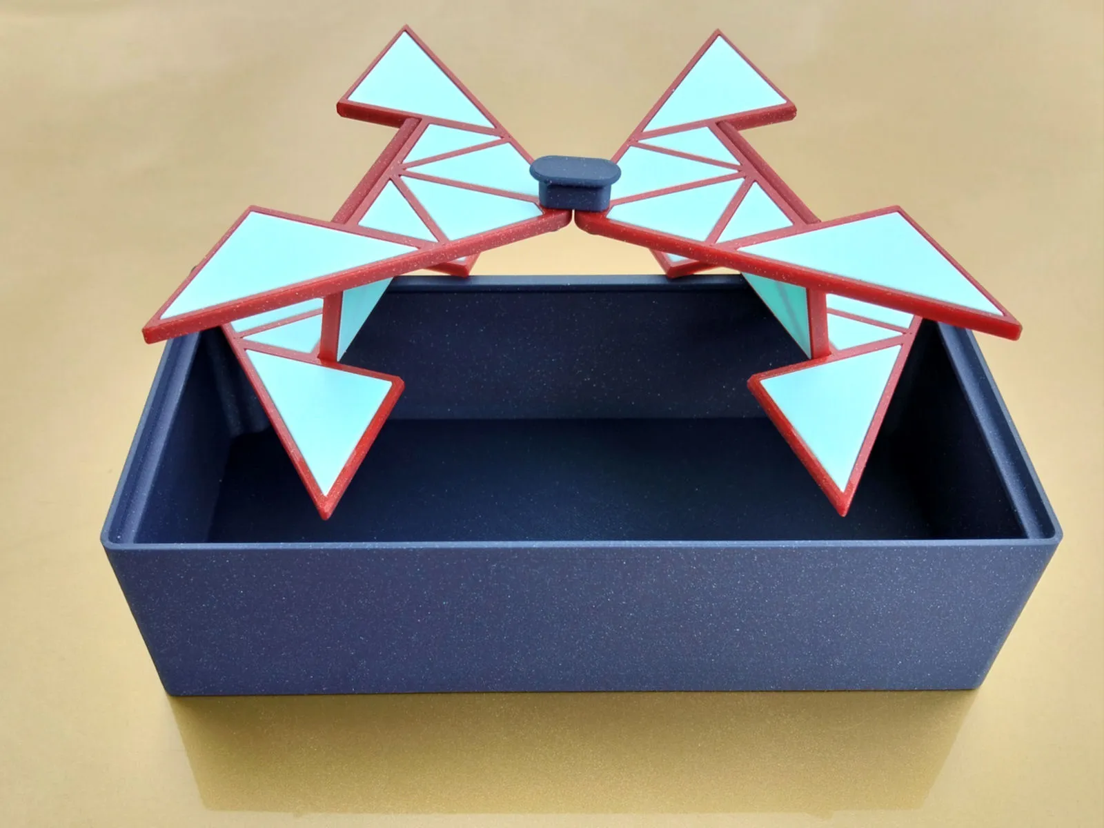 Storage Box with origami folding lids V2 - Free 3D Print Model - MakerWorld