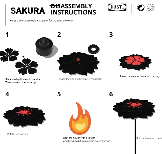 Sakura Flower by Dust_ MakerWorld: Download Free 3D Models