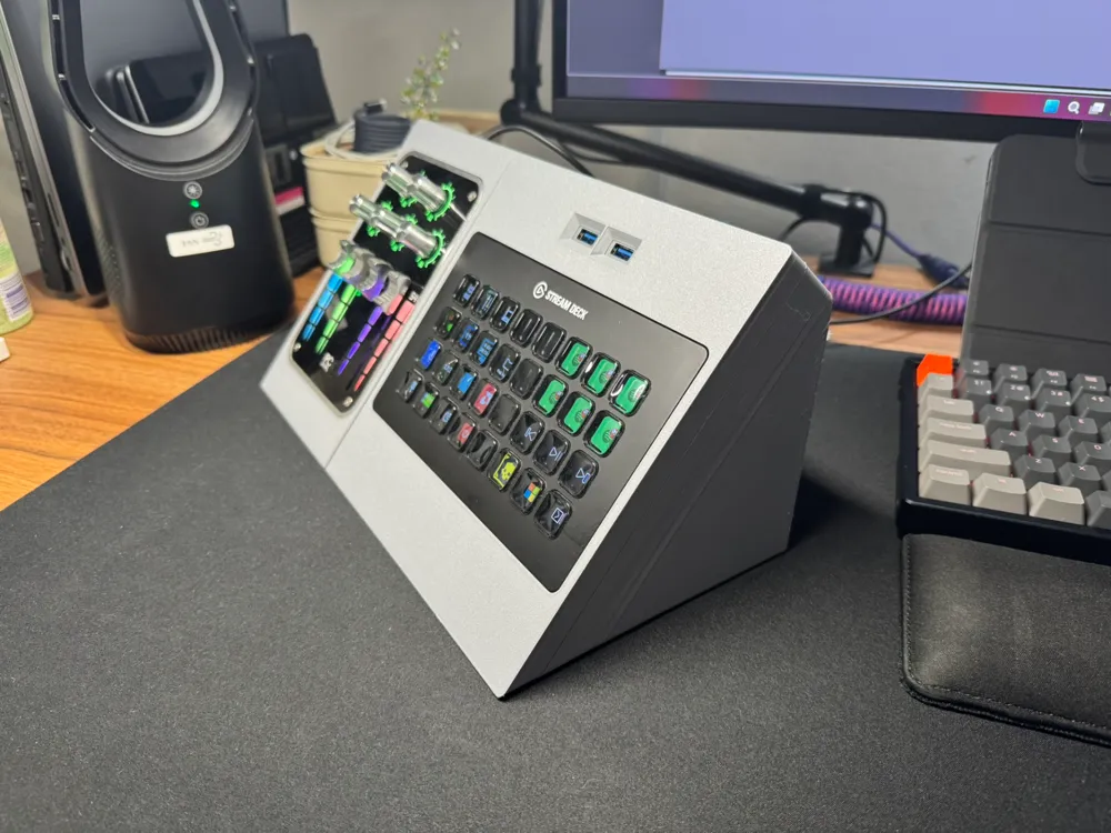 PCPanel Pro and Stream Deck XL stand by ajninn MakerWorld: Download ...