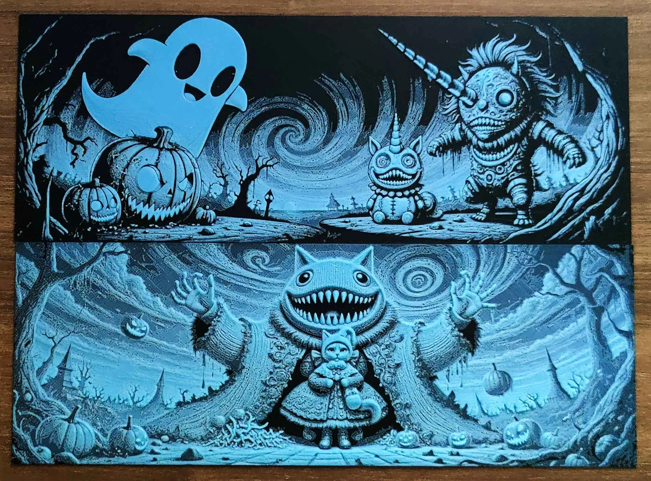 Halloween Glow in the Dark Horror Cats Series Pack by StatusD112 ...