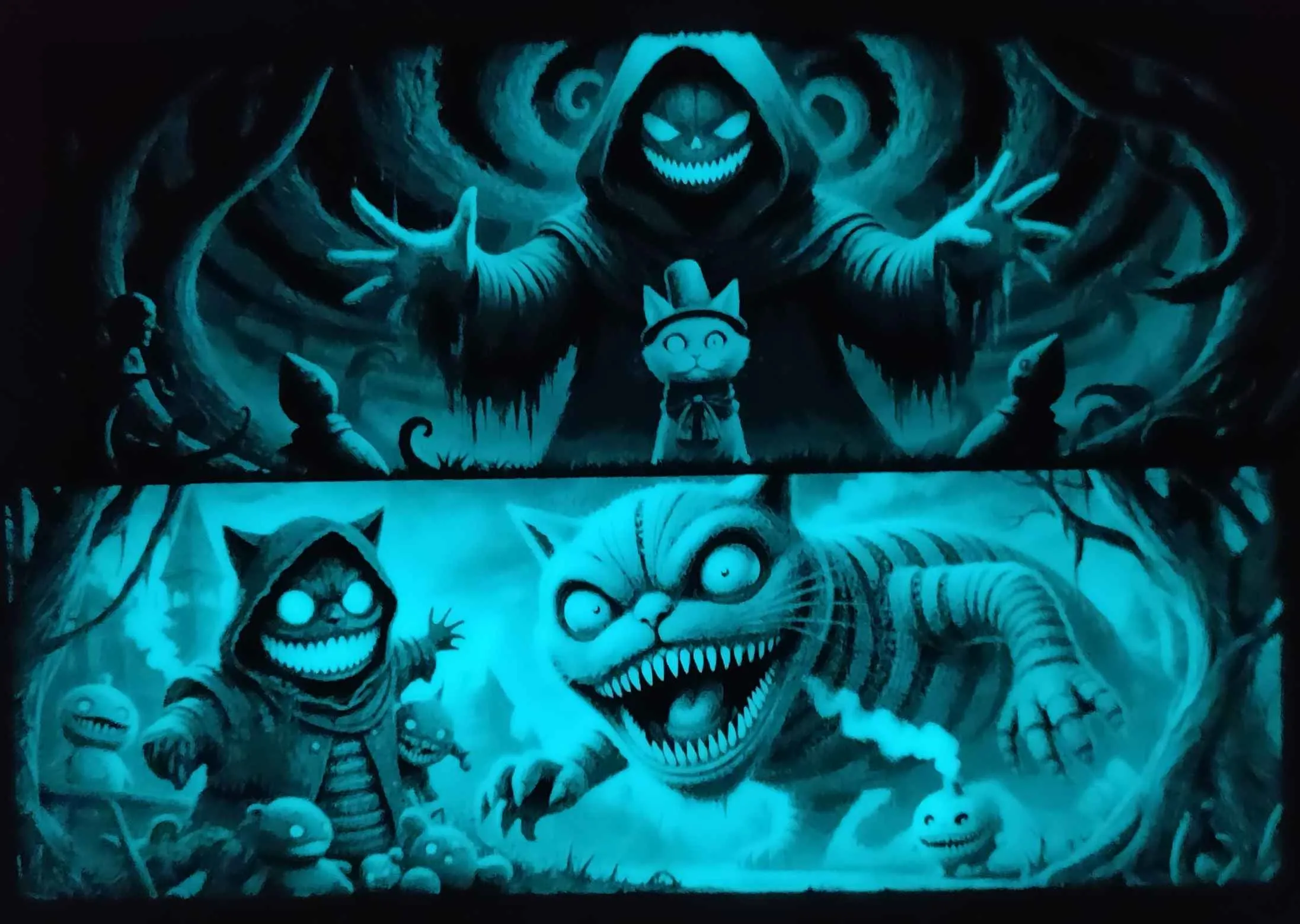 Halloween Glow in the Dark Horror Cats Series Pack by StatusD112 ...