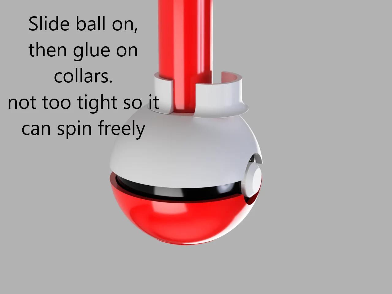 Spinning Pokeball Pen Pokemon Bic Fidget - Free 3D Print Model - MakerWorld