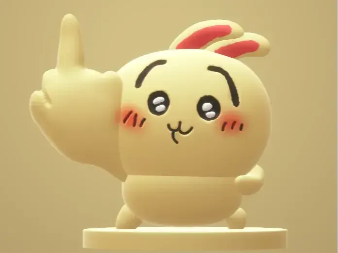 chiikawa usagi say hi - Free 3D Print Model - MakerWorld