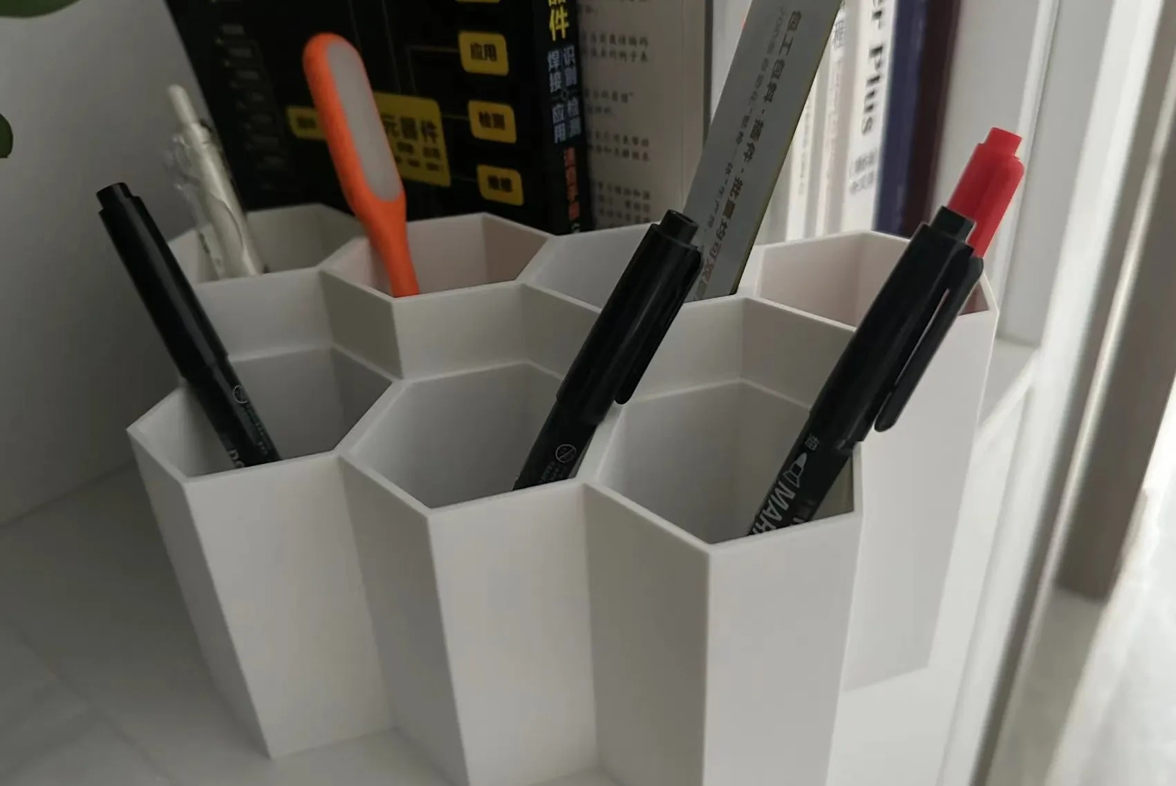 Honeycomb Pen Holder/Kitchen Utensil Organizer by NothingFoward ...