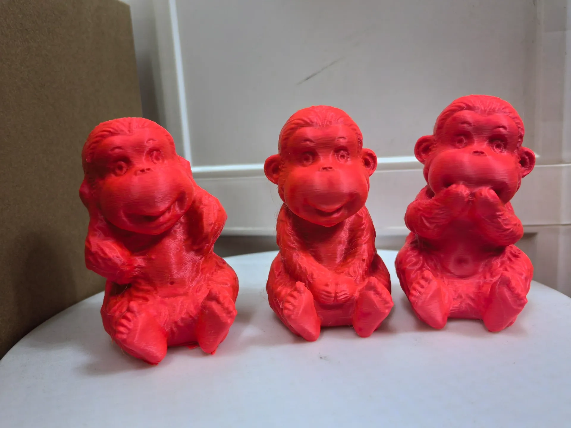 4 monkeys (hear no evil, speak no evil, see no evil, say no evil) by ...