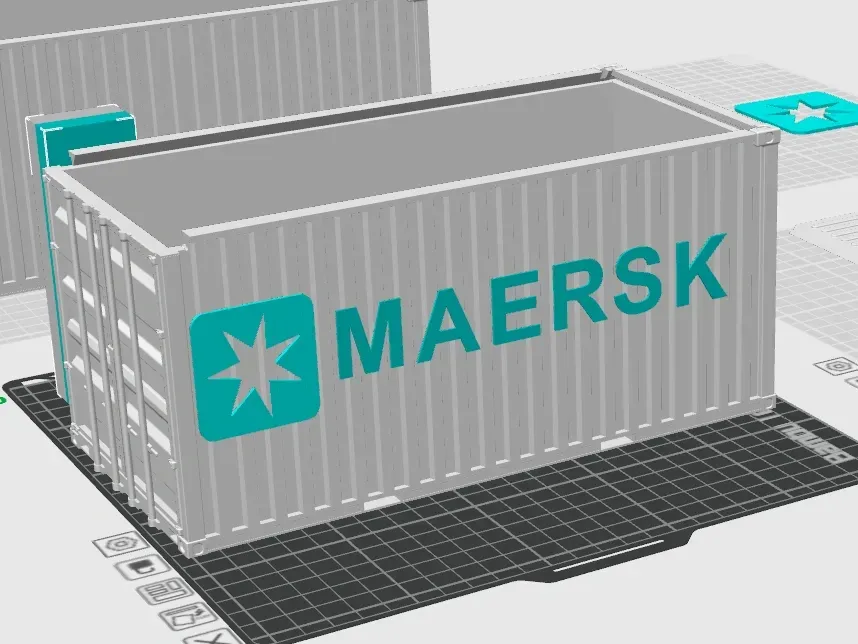 MAERSK Container Storage Box by chunfeng MakerWorld: Download Free 3D ...