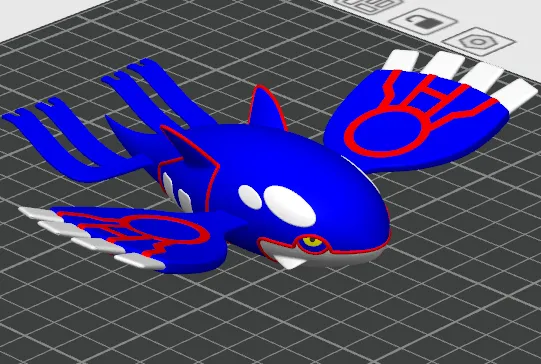 Kyogre color by ACP Raw MakerWorld: Download Free 3D Models