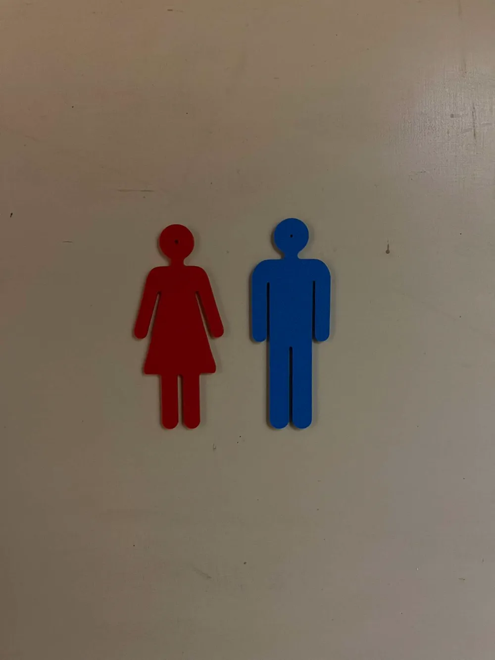 Toilet markings, stick figures on toilet door, WC by Ainon3Dprint ...