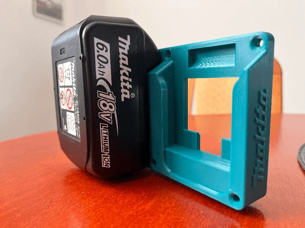 Duo Makita battery wall mount Remixed by peto.r_ MakerWorld: Download Free 3D Models