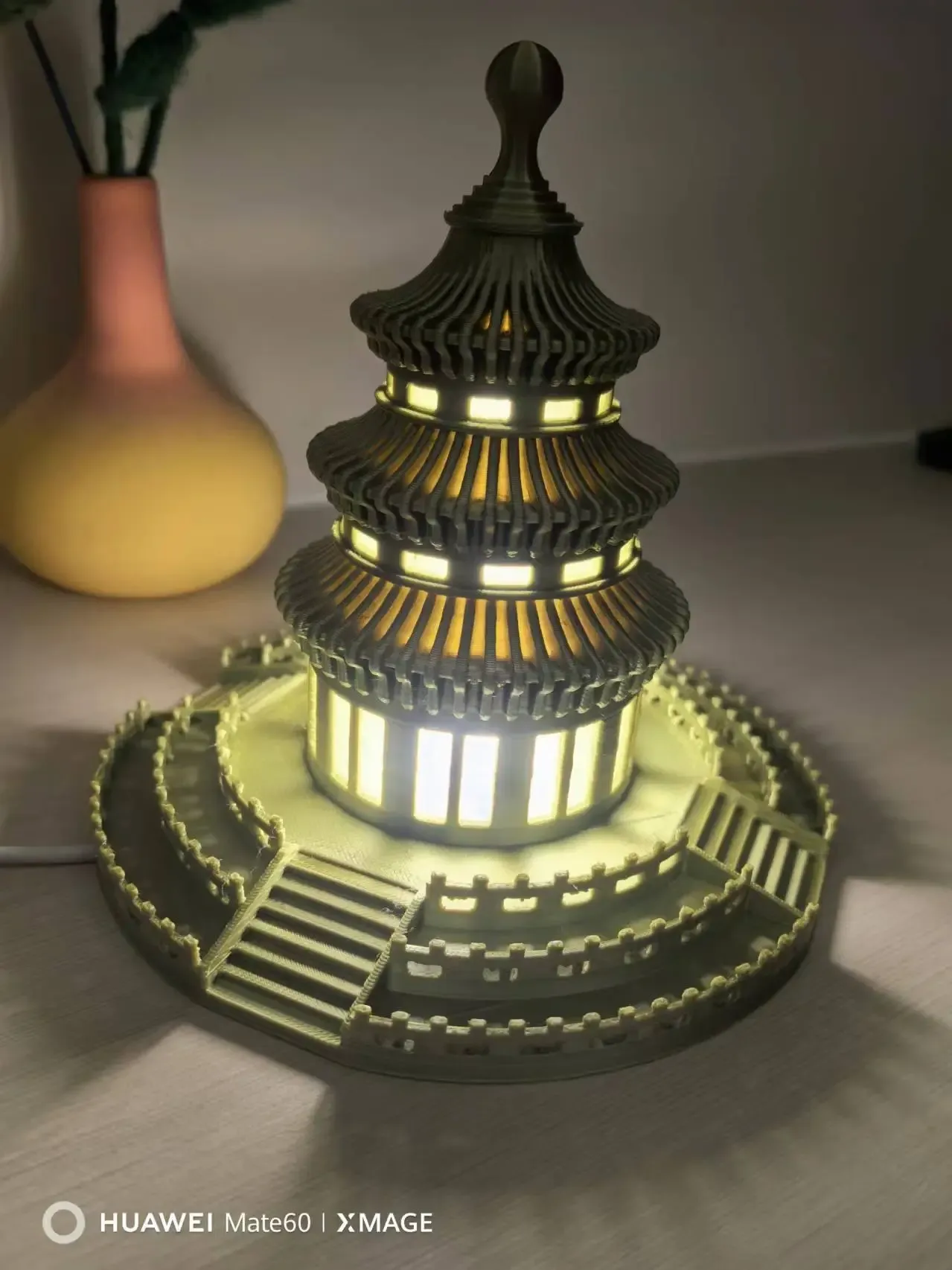 Temple of Heaven Night Light, Night Light, Ancient Architecture Small ...