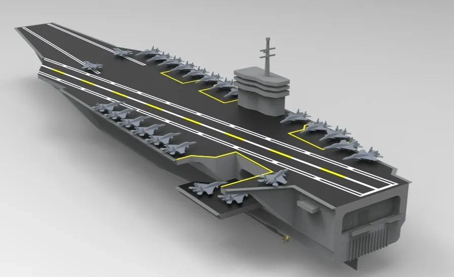 Aircraft Carrier (Nimitz-class supercarrier)!! by visalaya - MakerWorld