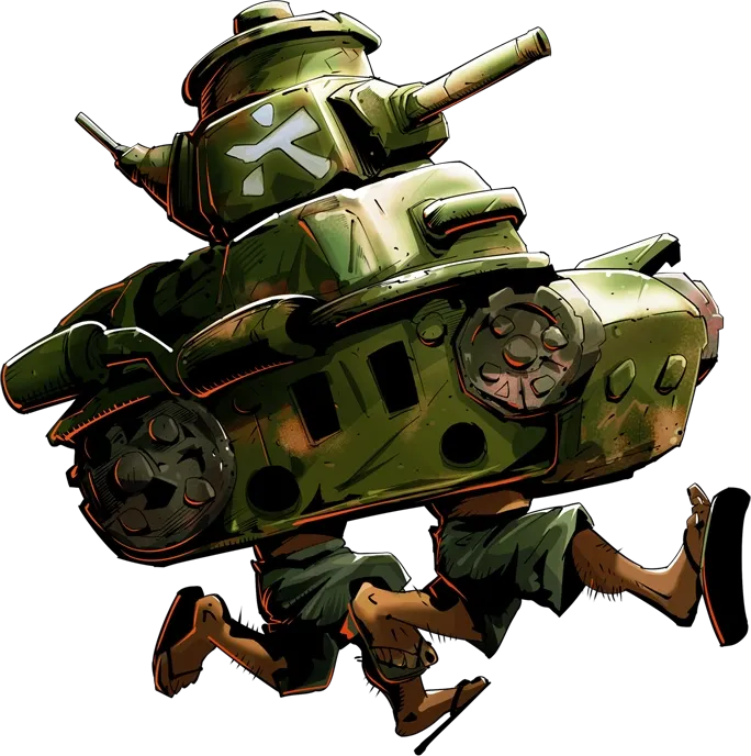 The Japonese Tank Soldier keychain (Metal Slug) by John Silverbook ...