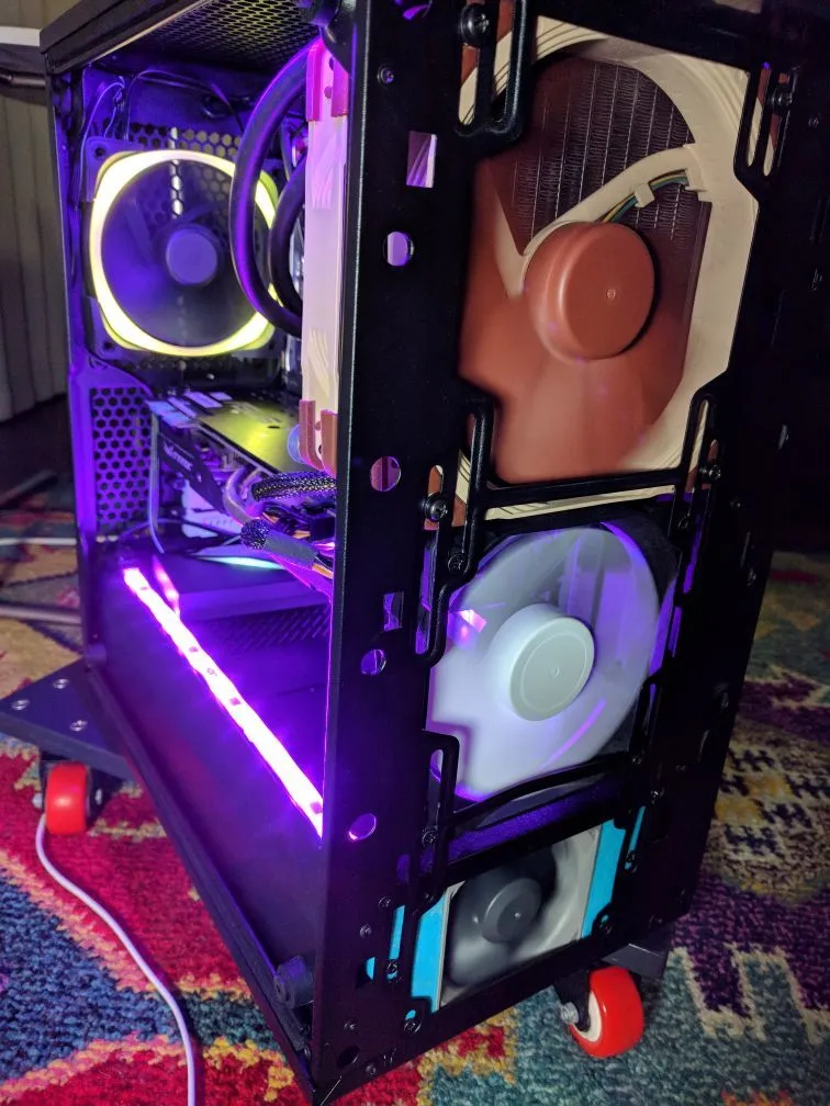 Fractal Define Mini C fan mount to cool 3.5" hdd by Diarx - MakerWorld