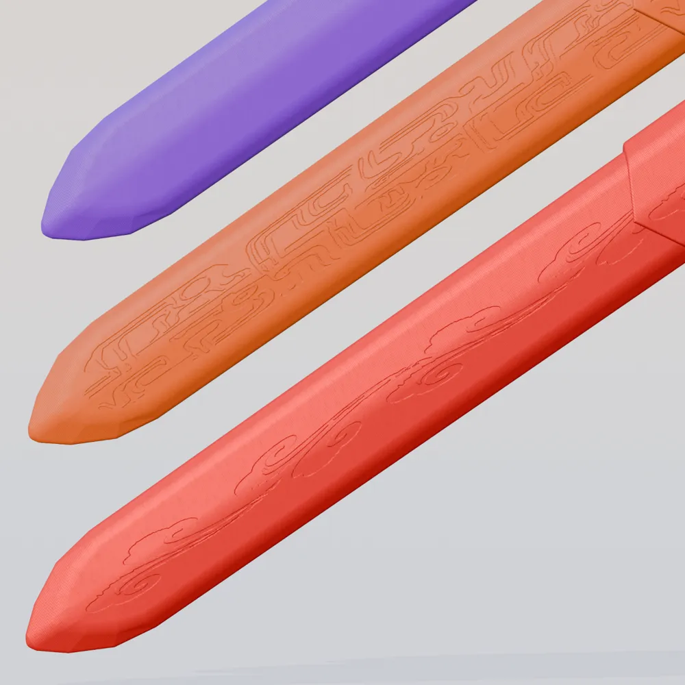 3D Printed Retractable Sword - Traditional Katana by NATURAL222 ...