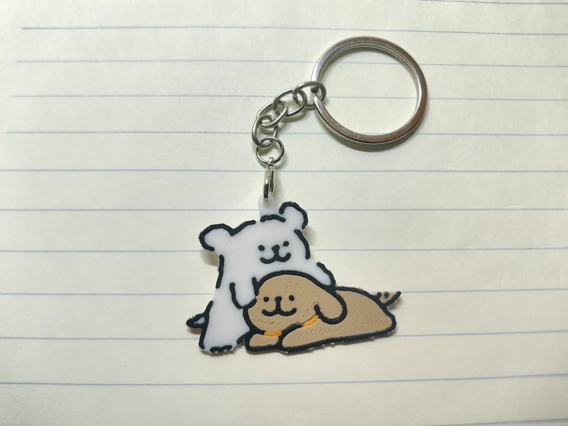 Silhouette Maltese Puppy Keychain by shadow - MakerWorld