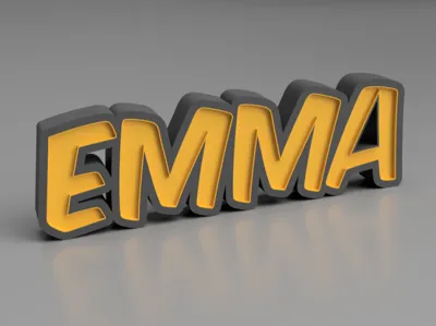 Emma Name Light Box by DylansLightBoxesMakerWorld: Download Free 3D Models