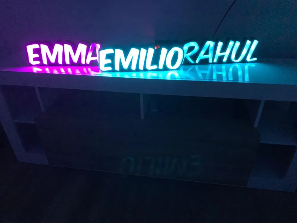 Emilio Name Light Box by PrintManufaktur - MakerWorld
