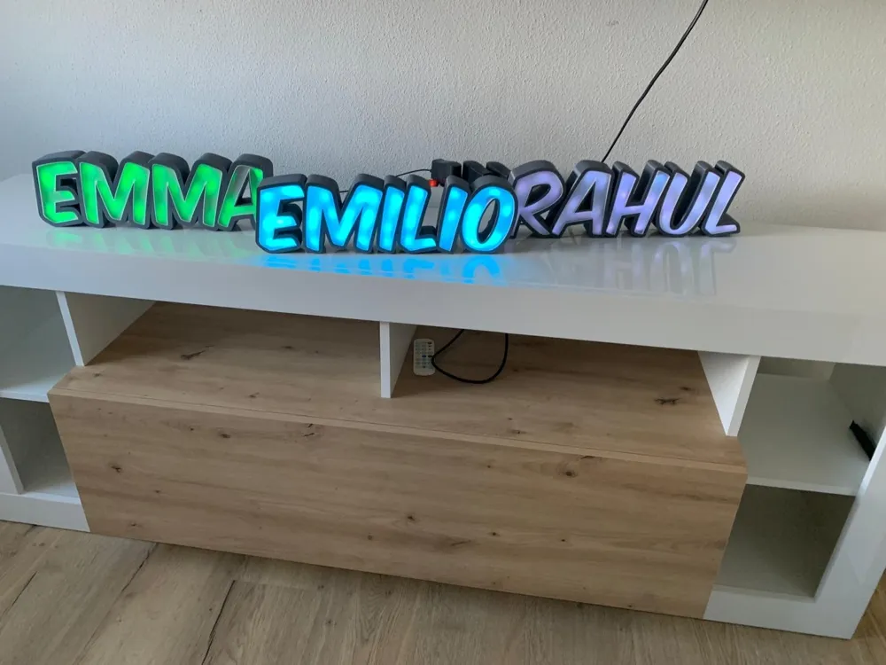 Emilio Name Light Box by PrintManufaktur - MakerWorld