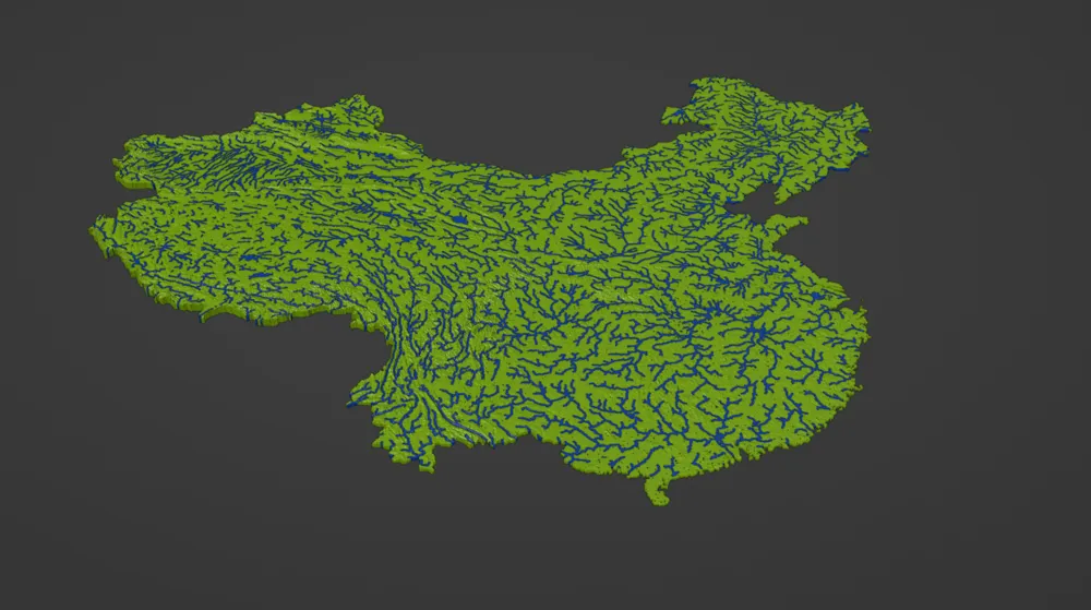 China Mainland/Hainan/Taiwan 3D Topo Relief Map by Anson Liu MakerWorld ...