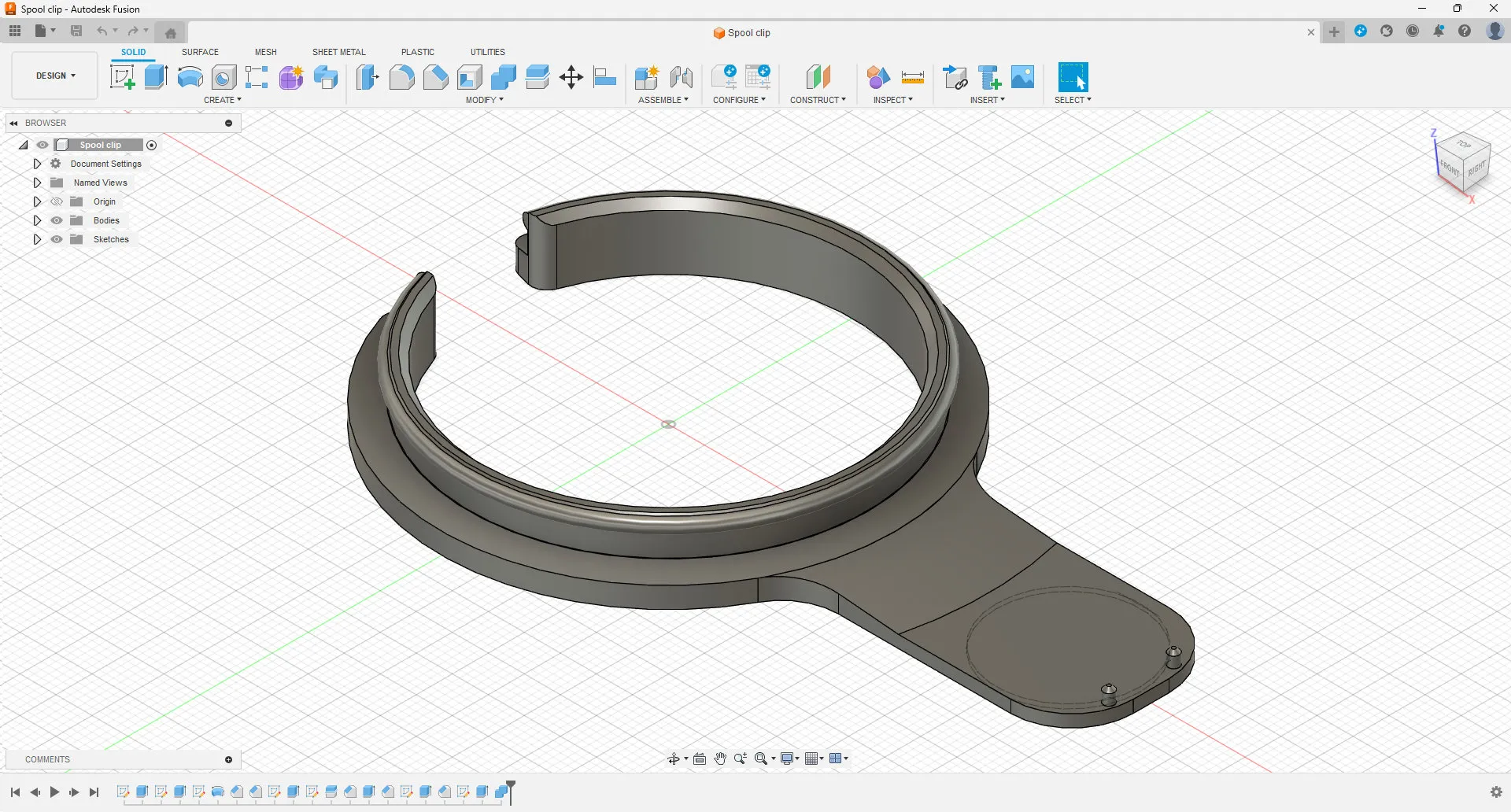RFID Clips for Bambu Spools with embedded chip Remixed by Christian ...