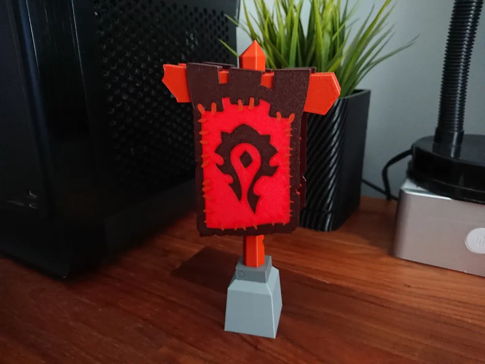 Modern WoW Horde Battleground Banner by mkl3D - MakerWorld