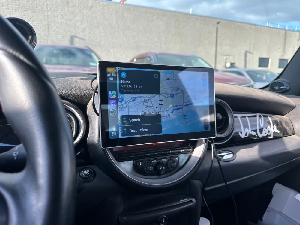 R56 Mini Cooper CarPlay Tablet Mount - Free 3D Print Model - MakerWorld