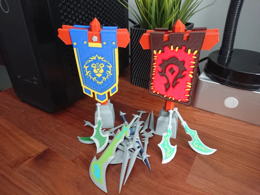 Modern WoW Alliance Battleground Banner by mkl3D MakerWorld: Download ...