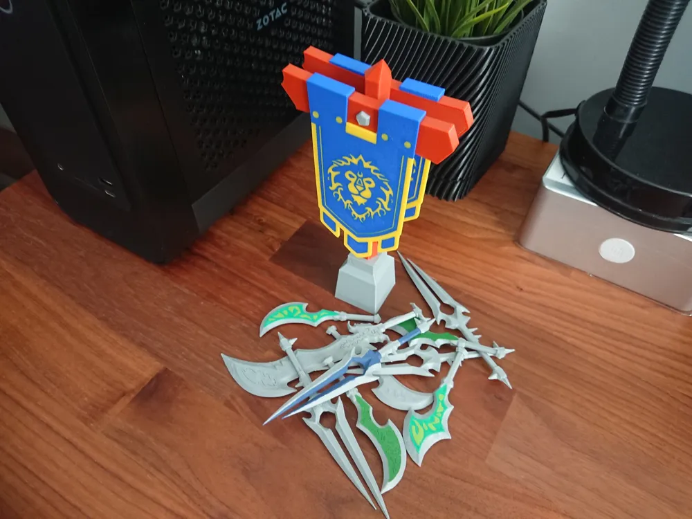 Modern WoW Alliance Battleground Banner by mkl3D MakerWorld: Download ...