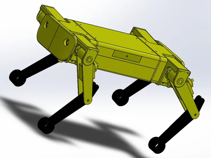 Minimalist Quadrupedal Mechanical Dog by 冷枪 - MakerWorld
