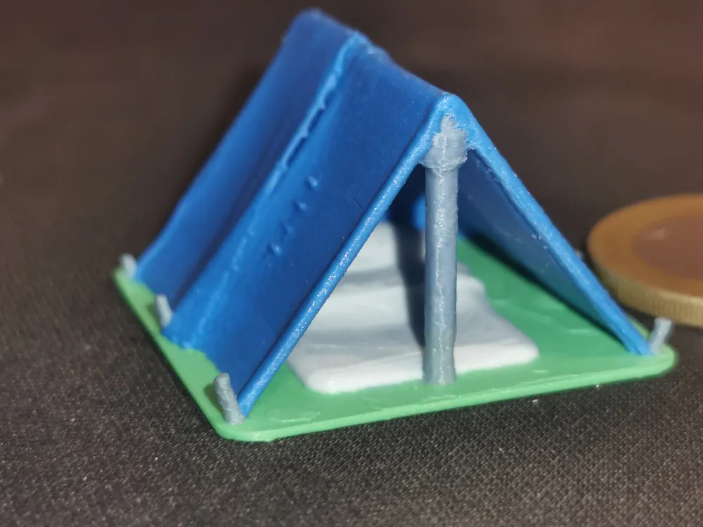 Colored Simple Tent Miniature by PhilippKlimek - MakerWorld