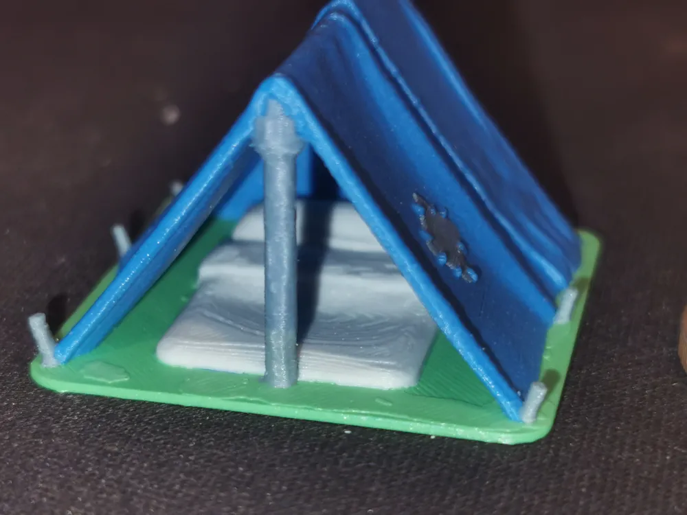 Colored Simple Tent Miniature by PhilippKlimek - MakerWorld
