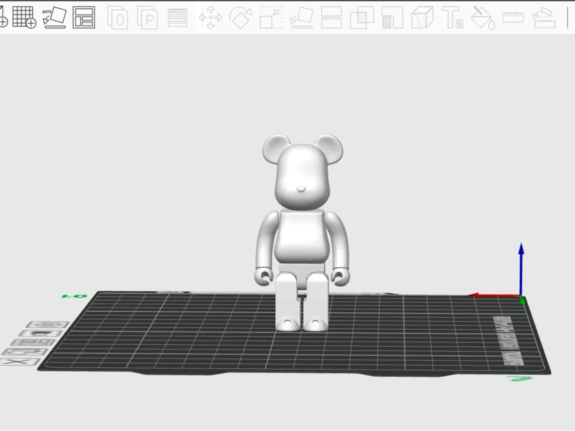 bearbrick 100% model Print-in-Place by a18yuan - MakerWorld