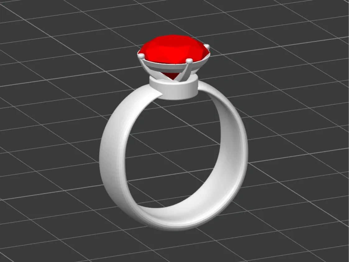Ruby ring by user_1885344935 - MakerWorld