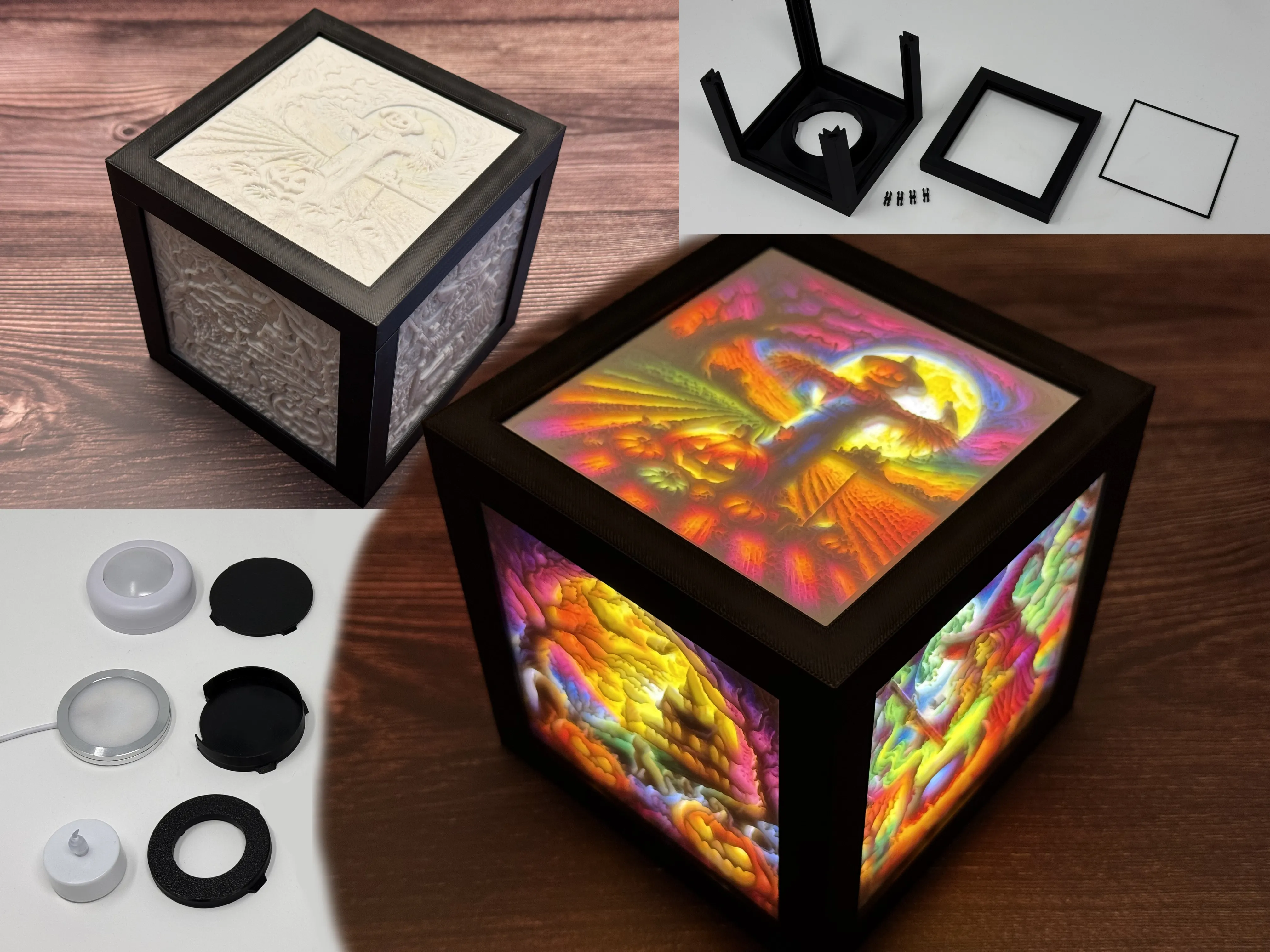 Modular Lantern - Lithophane Edition - Free 3D Print Model - MakerWorld