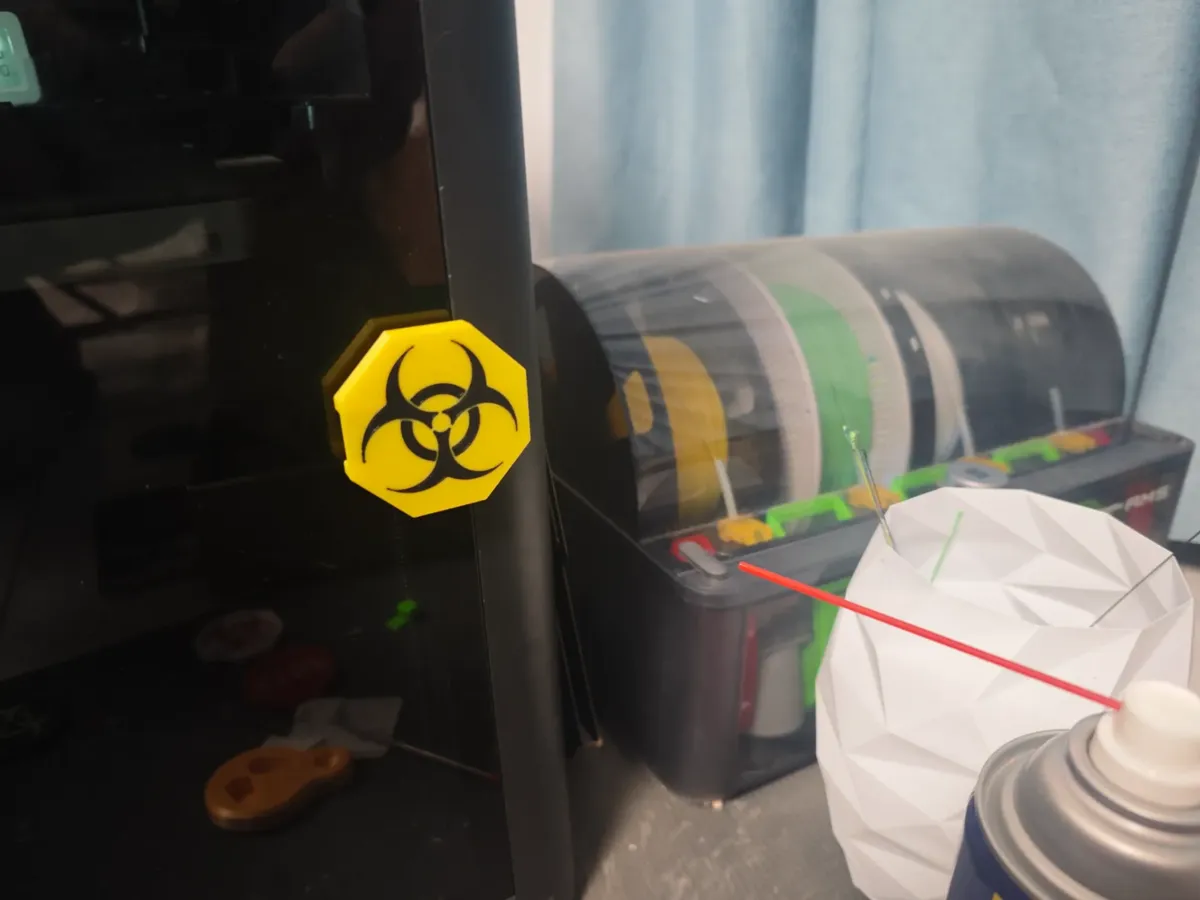 P1S Door Handle Biohazard Decoration - Free 3D Print Model - MakerWorld