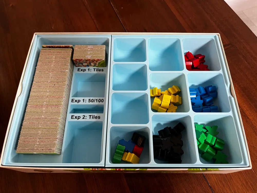 Carcassonne Game Insert / Organizer by Jerald - MakerWorld