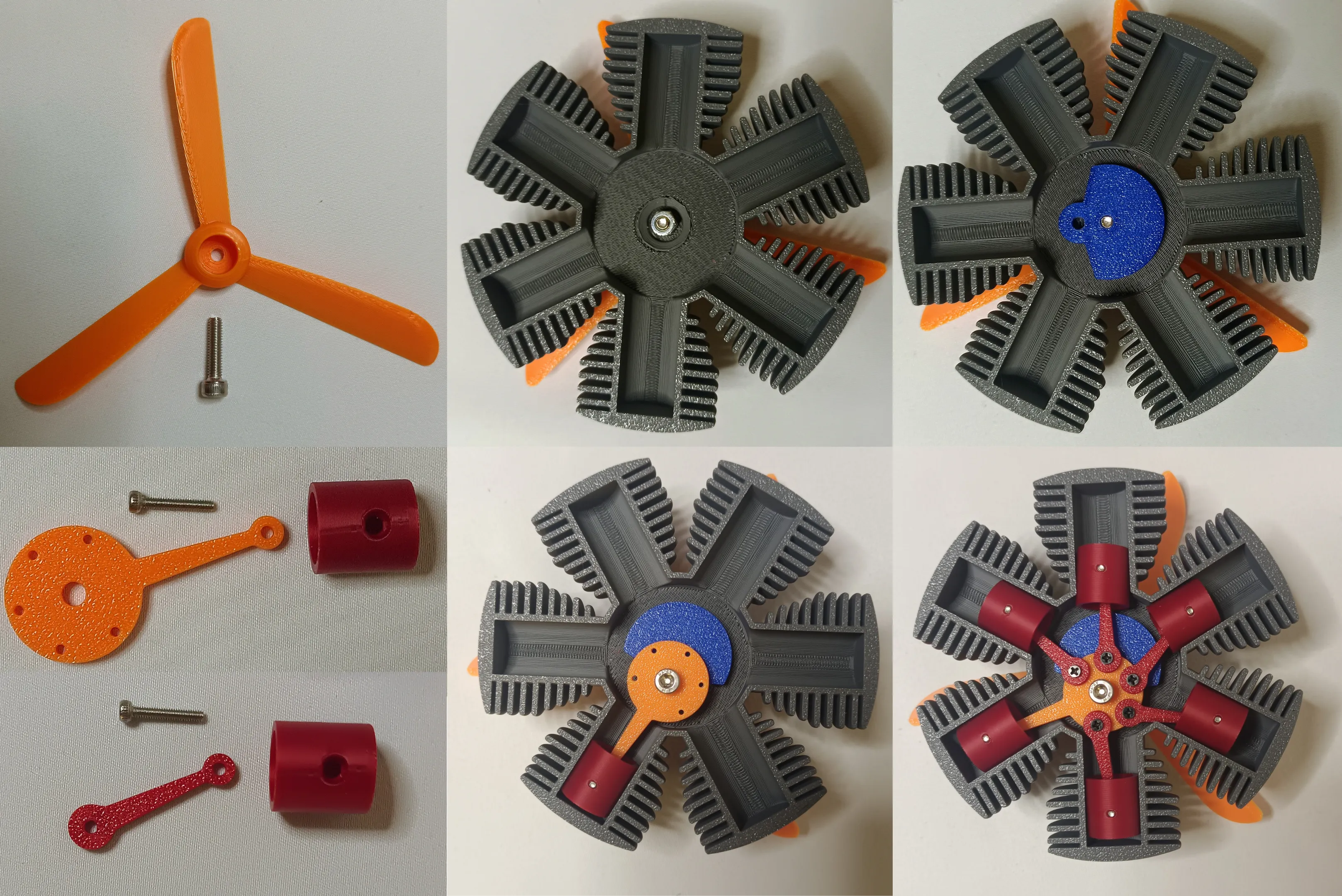 Radial Engine Fidget Toy - Free 3D Print Model - MakerWorld