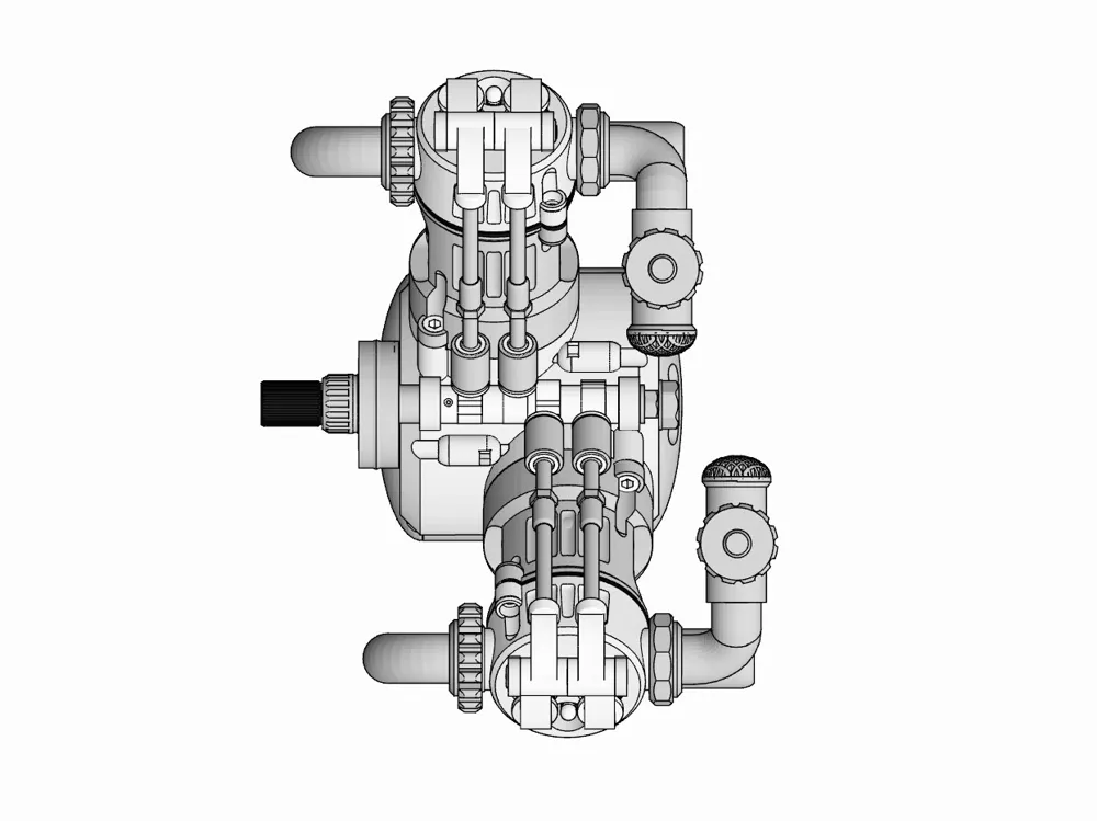 V90 Pushrod OHV Engine by Bootjevaarder MakerWorld: Download Free 3D Models