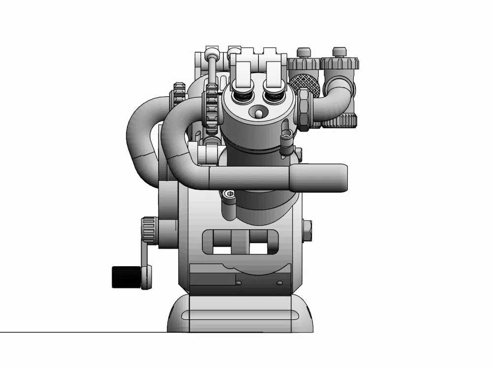 V90 Pushrod OHV Engine by Bootjevaarder MakerWorld: Download Free 3D Models