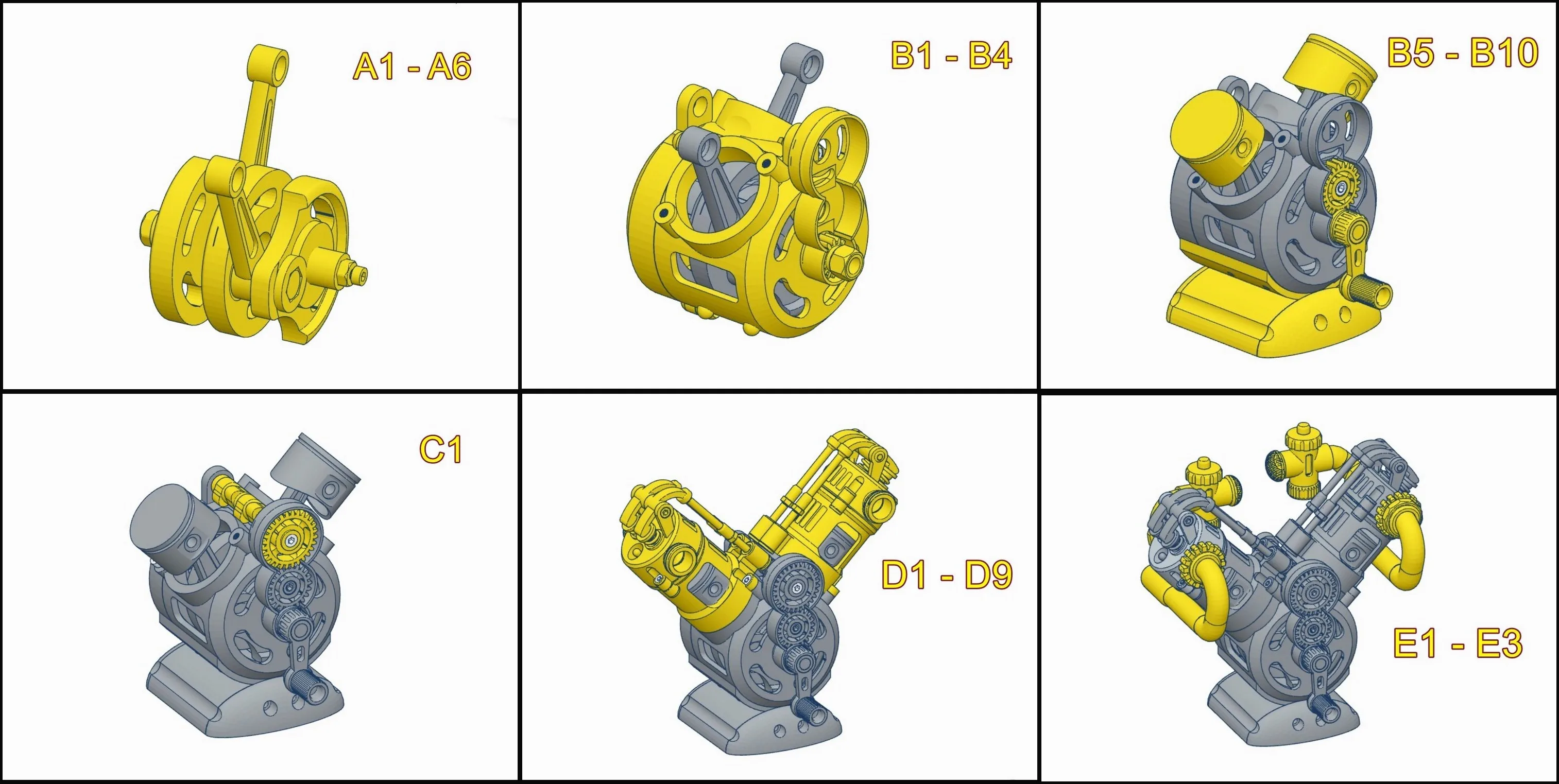 V90 Pushrod OHV Engine - Free 3D Print Model - MakerWorld