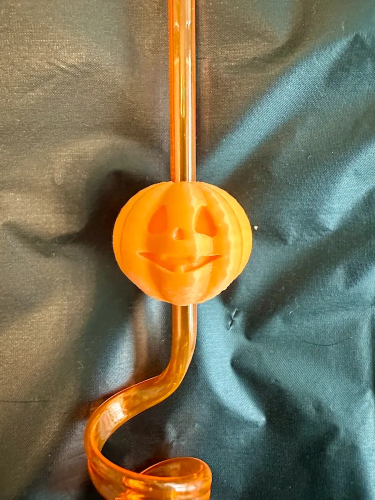 Pumpkin Pencil Topper, Straw Topper by arc3dpMakerWorld: Download Free ...