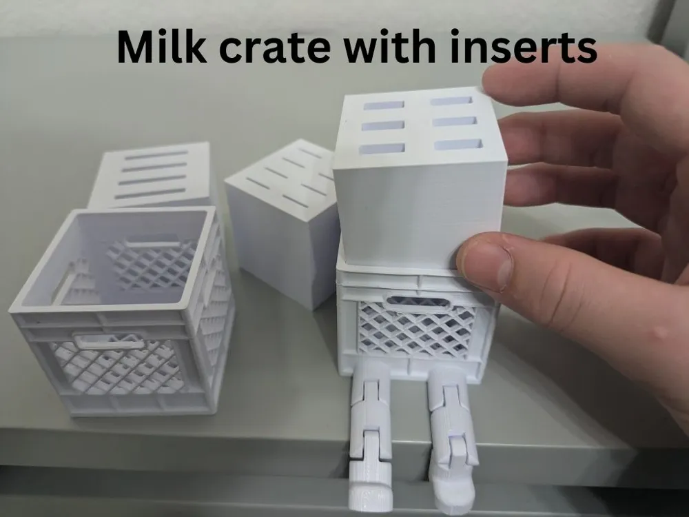 Milk crate with inserts( USB,microSD, SD Sellable) by Bananar ...