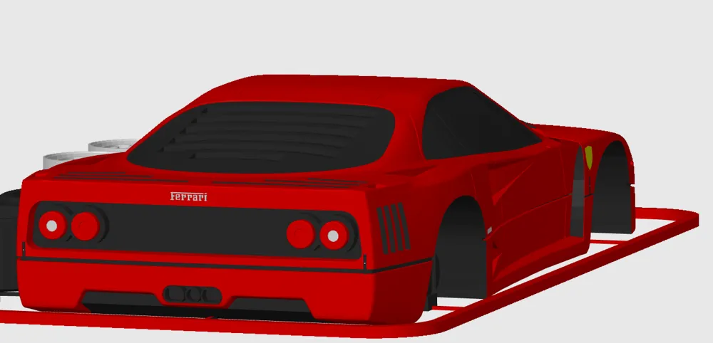 Ferrari F40 Kit Card Remixed by The Kit Card Guy - MakerWorld