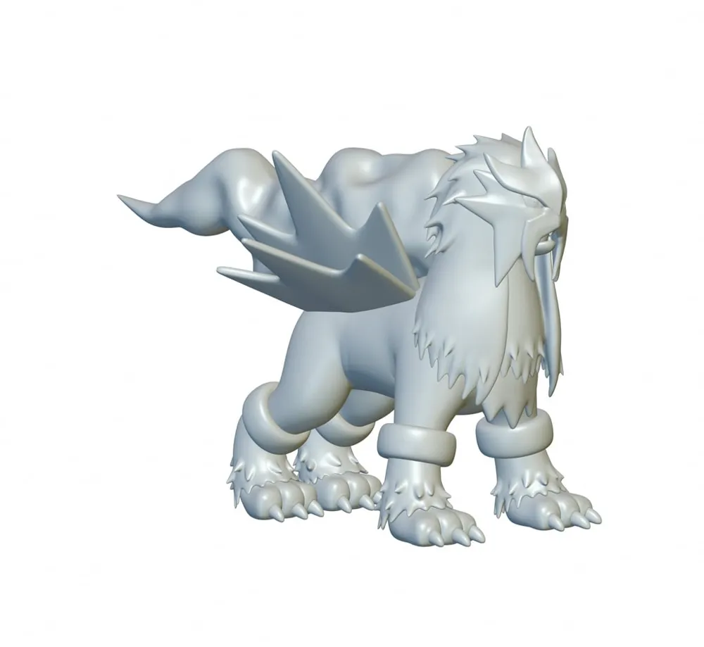 Pokemon Entei #244 - Optimized for 3D Printing by 3Dprint1UP - MakerWorld