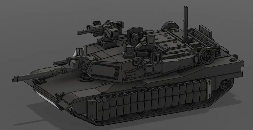 M1A2 Abrams SEP V4 TUSK I + II by DeltaXMakerWorld: Download Free 3D Models