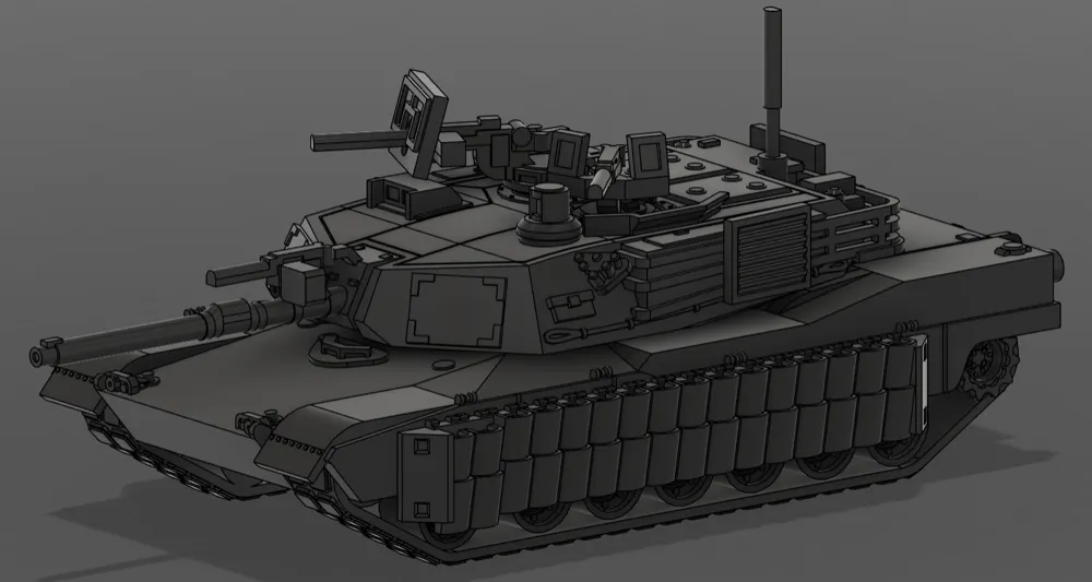 M1A2 Abrams SEP V4 TUSK I + II - Free 3D Print Model - MakerWorld