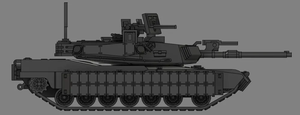 M1A2 艾布拉姆斯 SEP V4 TUSK I + II 来自 DeltaX MakerWorld：免费下载 3D 模型