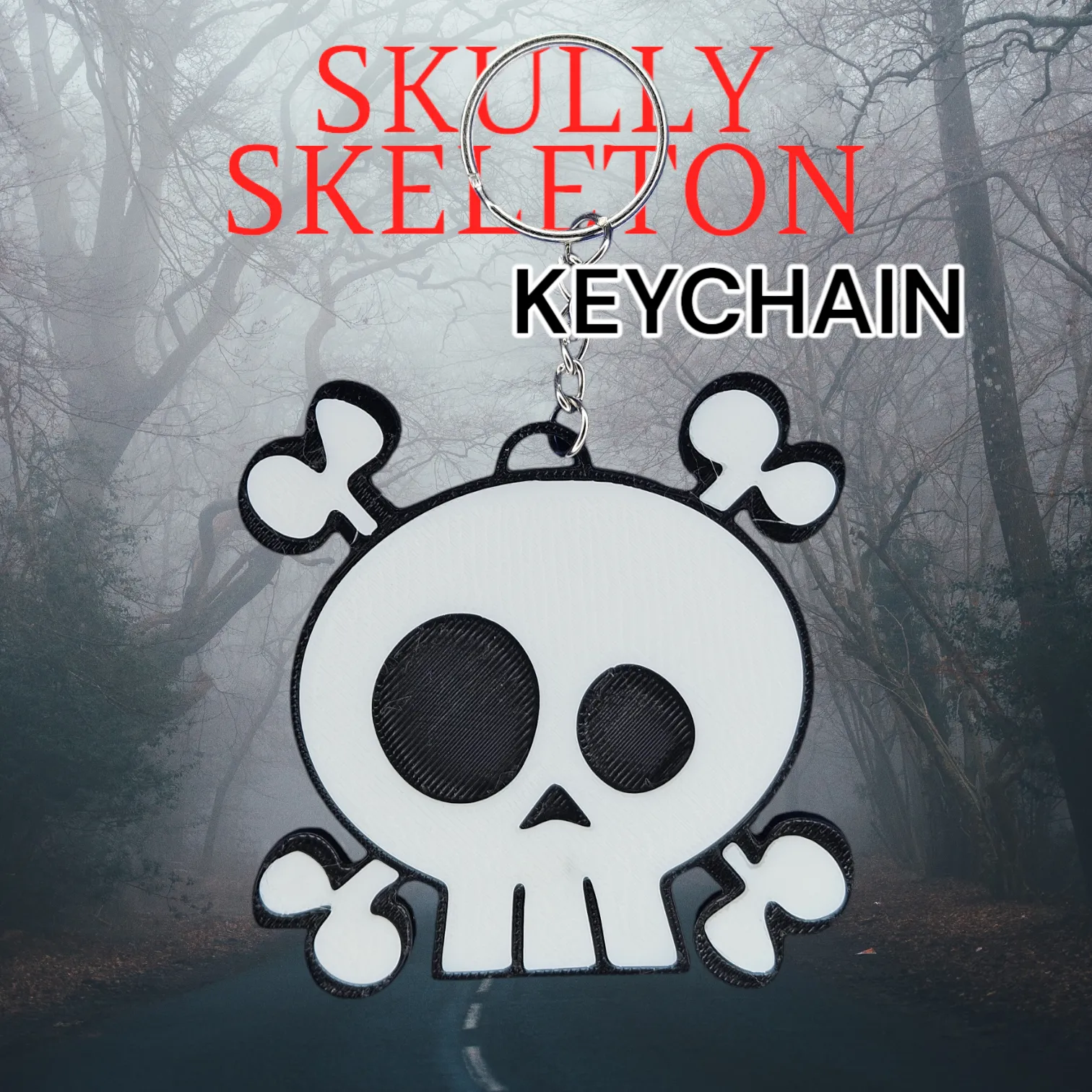 Skully Skeleton Keychain by NoProblem - MakerWorld